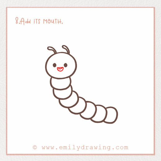 How to Draw a Caterpillar - Emily Drawing