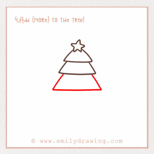 How to Draw a Christmas Tree - Emily Drawing