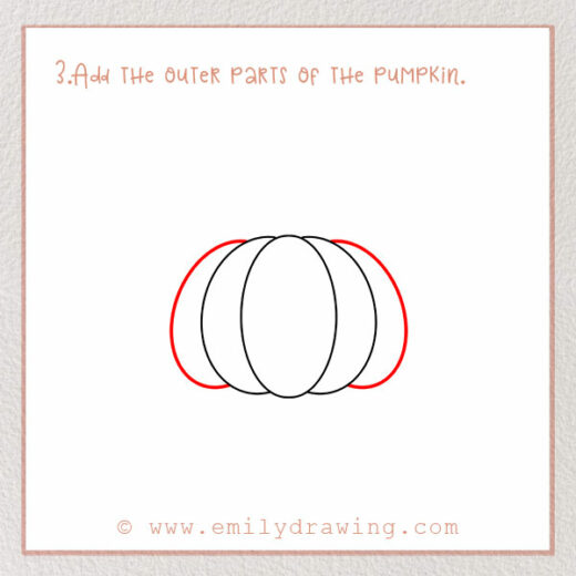 How To Draw a Halloween Pumpkin - Emily Drawing