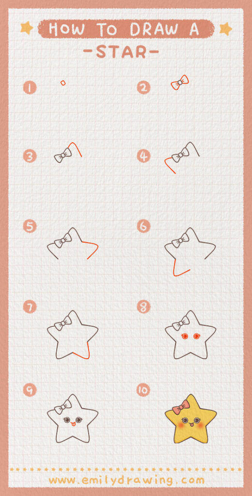How to Draw a Star - Emily Drawing
