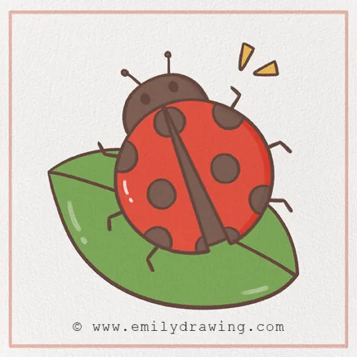 How to Draw a Ladybug - Emily Drawing