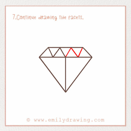 How to Draw a Diamond - Emily Drawing