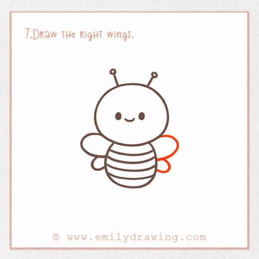 How to Draw a Bee - Emily Drawing