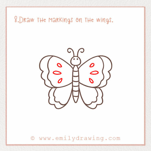 How to Draw a Butterfly - Emily Drawing