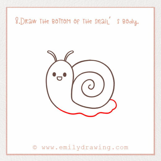 How to Draw a Snail - Emily Drawing