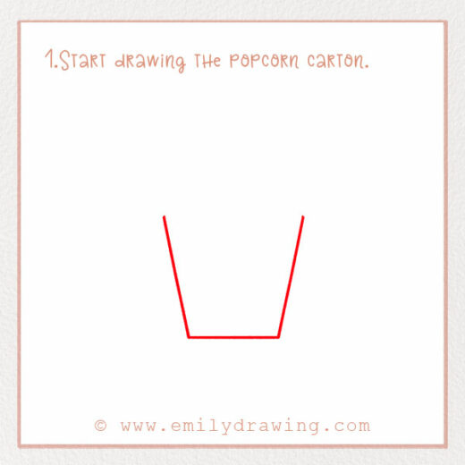 How to Draw a Popcorn - Emily Drawing