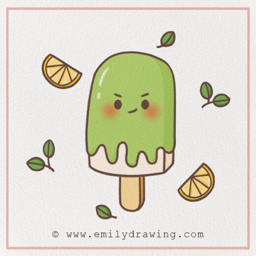 How to Draw a Popsicle - Emily Drawing