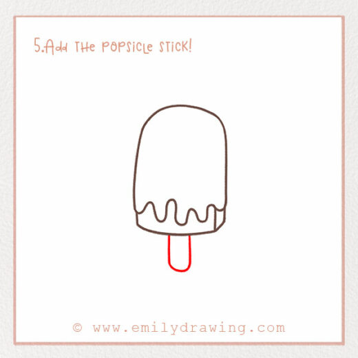 How to Draw a Popsicle - Emily Drawing