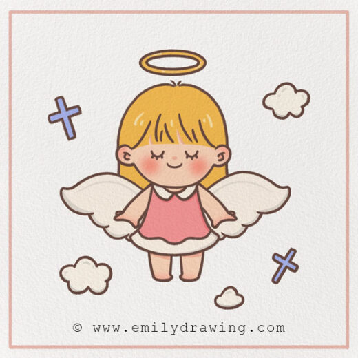 How to Draw an Angel - Emily Drawing