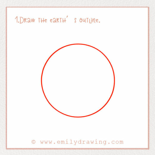 How to Draw Earth - Emily Drawing