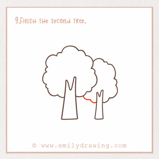 How to Draw a Tree - Emily Drawing