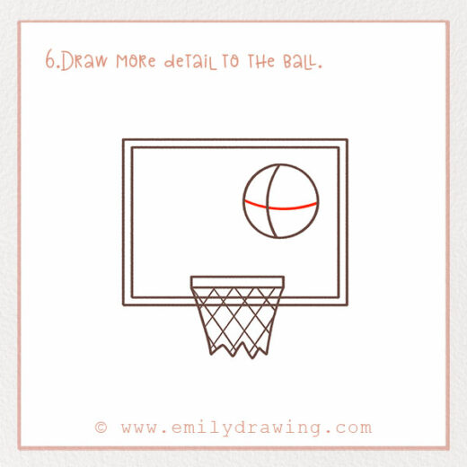 How to Draw a Basketball - Emily Drawing