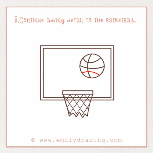 How to Draw a Basketball - Emily Drawing