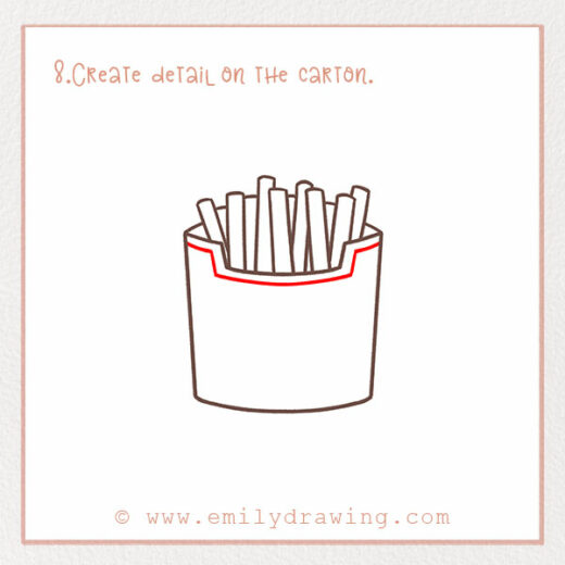 How to Draw French Fries - Emily Drawing