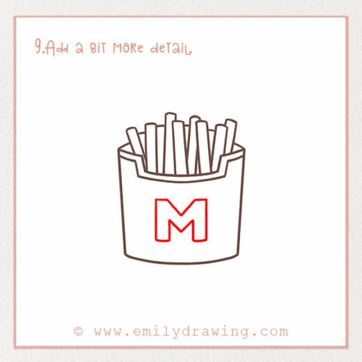 How to Draw French Fries - Emily Drawing
