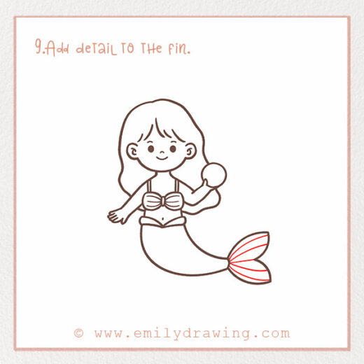 How to Draw a Mermaid - Emily Drawing