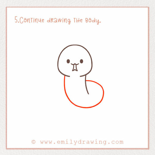 How to Draw a Snake - Emily Drawing