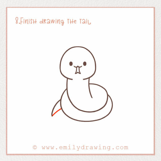 How to Draw a Snake - Emily Drawing