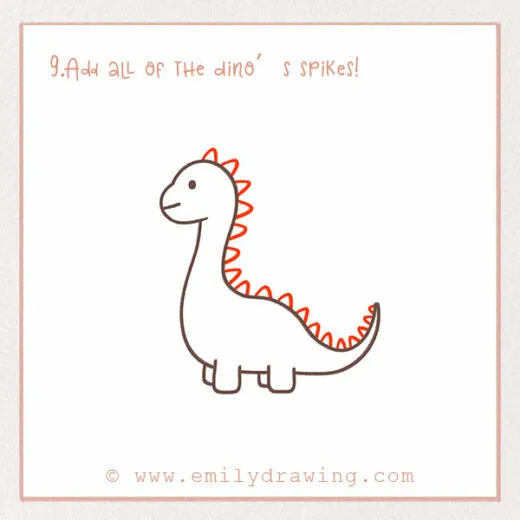 How to Draw a Dinosaur - Emily Drawing