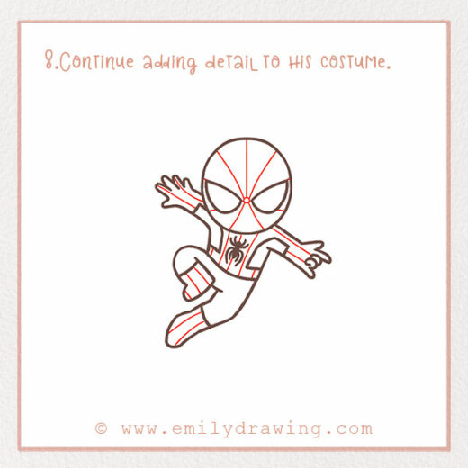 How to Draw Spider-Man - Emily Drawing