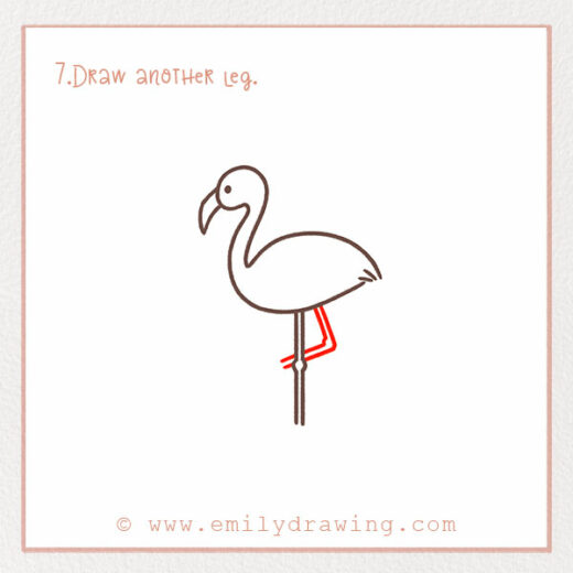 How to Draw a Flamingo - Emily Drawing