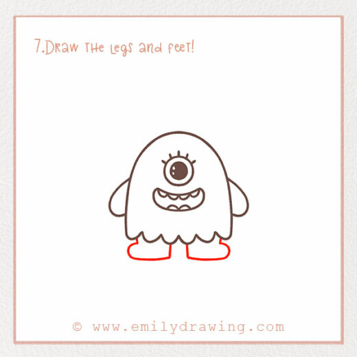 How to Draw a Monster - Emily Drawing