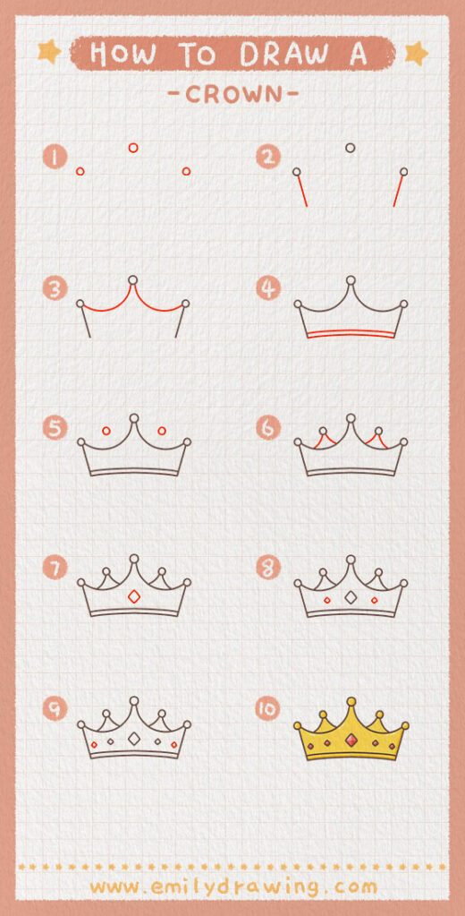 How to Draw a Crown - Emily Drawing