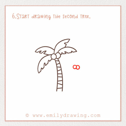 How to Draw a Palm Tree - Emily Drawing