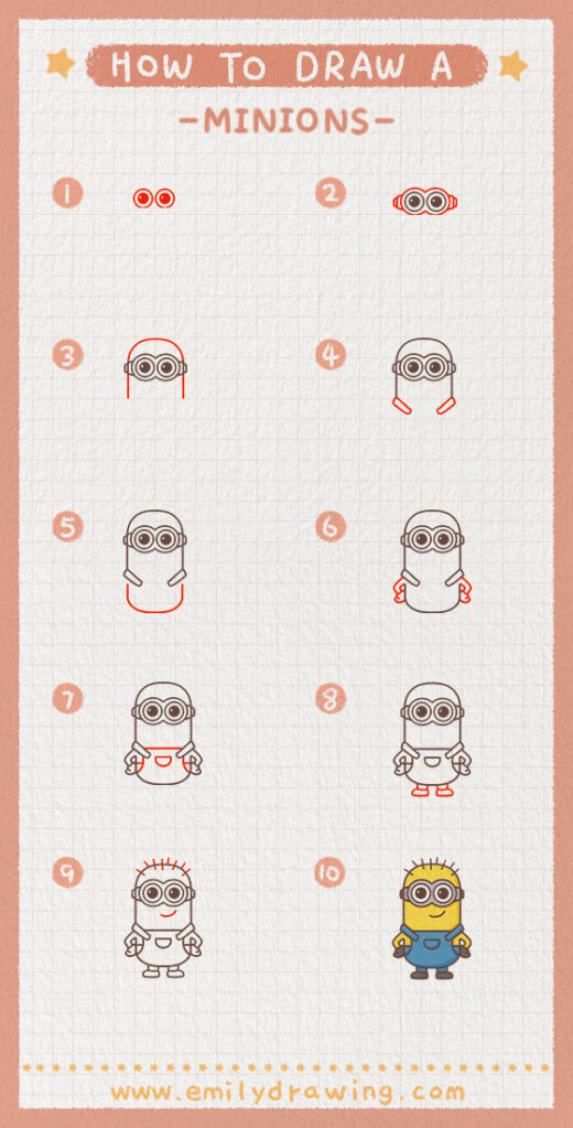 How to Draw a Minion - Emily Drawing
