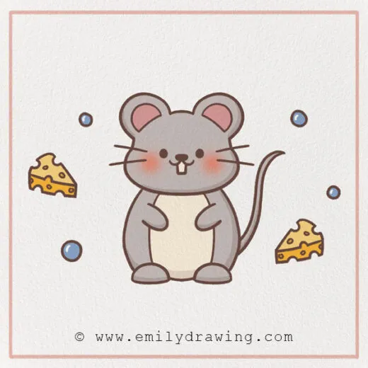 How to Draw a Mouse - Emily Drawing