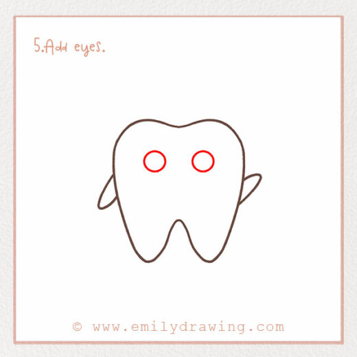 How to Draw a Tooth - Emily Drawing