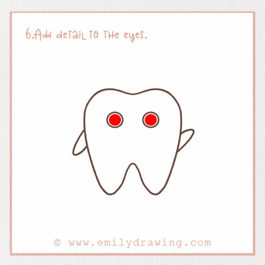 How to Draw a Tooth - Emily Drawing