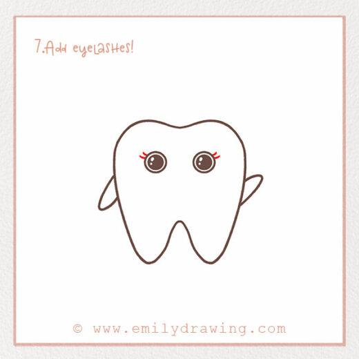 How to Draw a Tooth - Emily Drawing