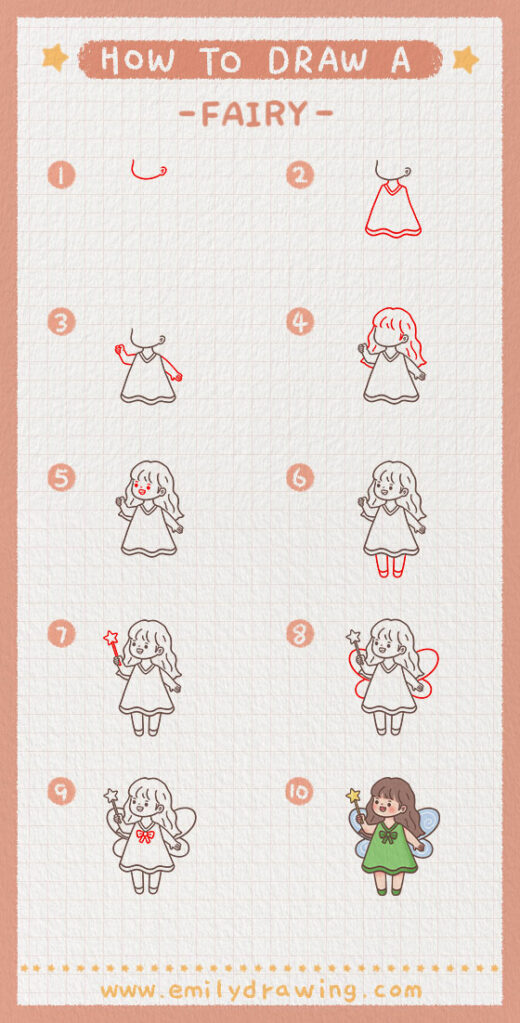 How to Draw a Fairy - Emily Drawing