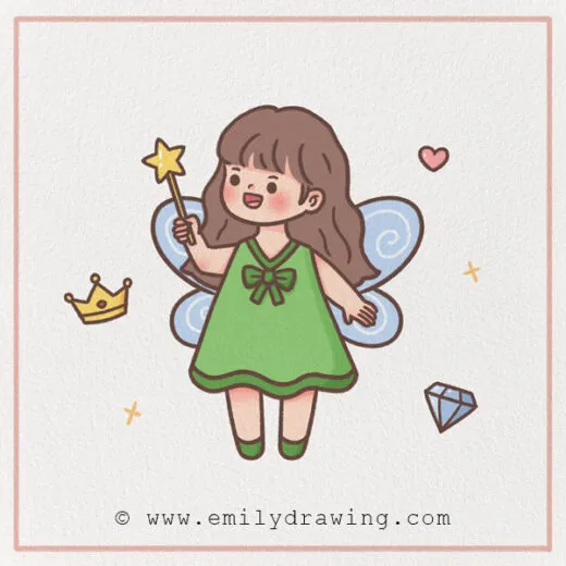How to Draw a Fairy - Emily Drawing