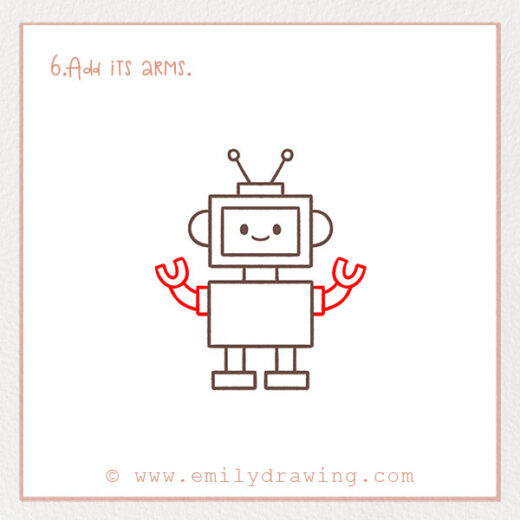 How to Draw a Robot - Emily Drawing