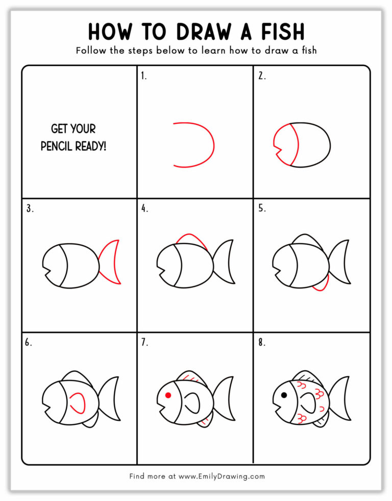 How To Draw A Fish - Emily Drawing