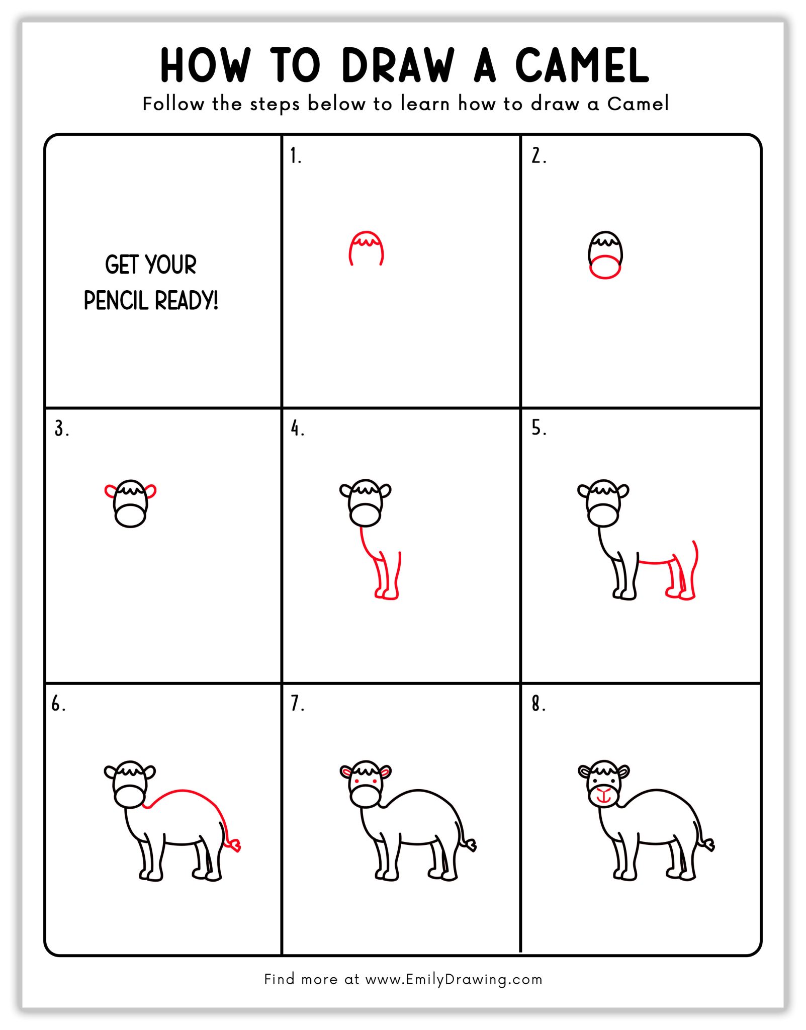 How to Draw a Camel - Emily Drawing