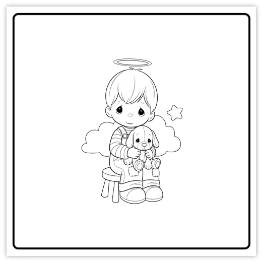 Golden Retriever Coloring Pages - Emily Drawing