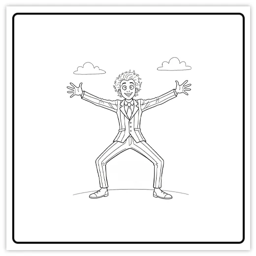 Horror Coloring Pages - Emily Drawing